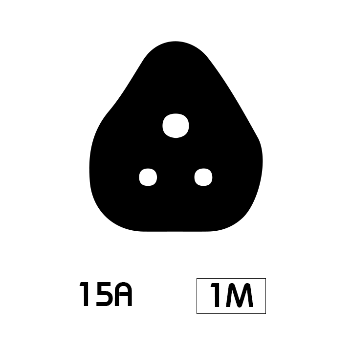 1M 15A Cable - Stage Lighting Services