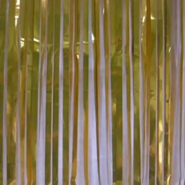 Gold Metallic Slit Drape: Fire-Retardant Glitter Curtain for Stage ...