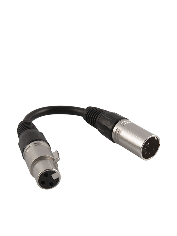 3-Pin F to 5-Pin M - Stage Lighting Services